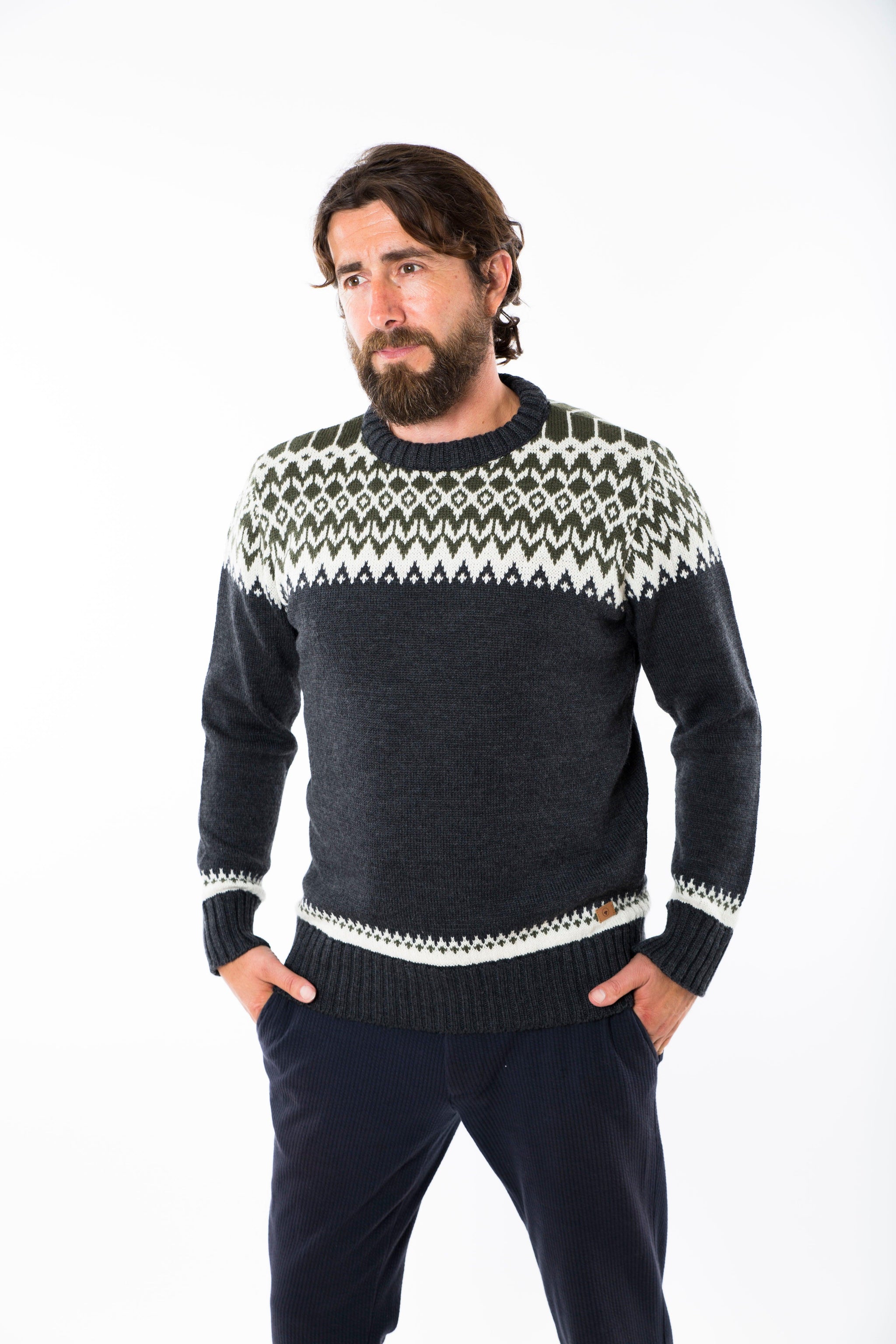 Alp sweater i 100% merino uld